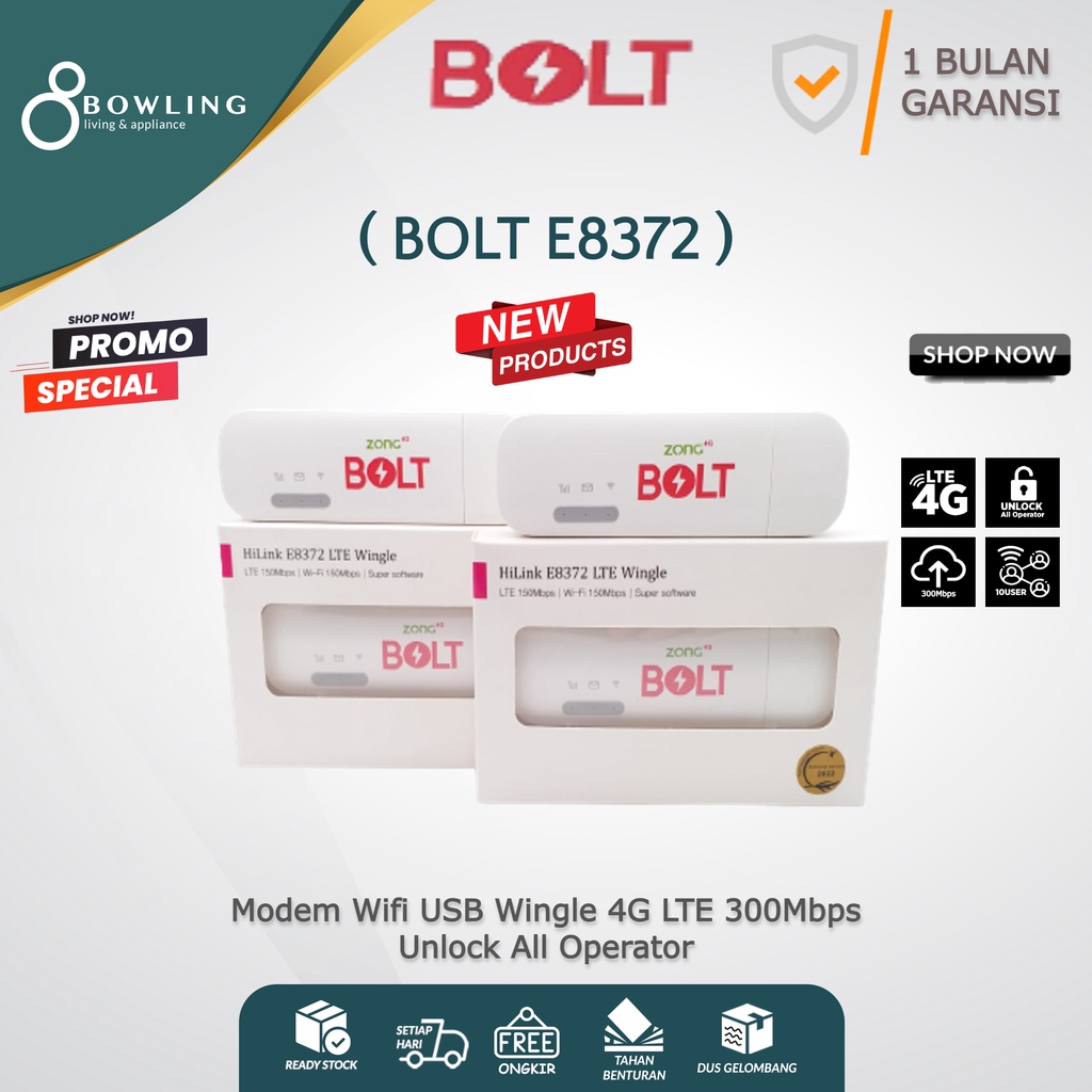 Jual Modem Wifi Wingle E8372 4G LTE 150Mbps Unlock All Operator Free Antena | Shopee Indonesia