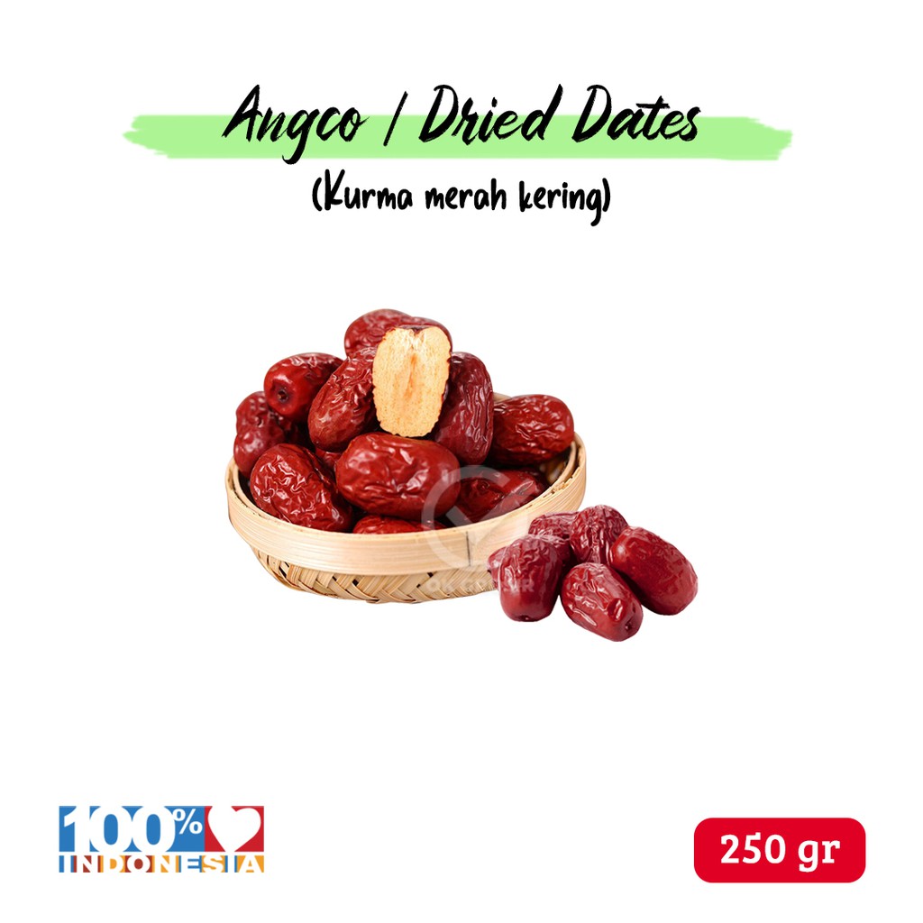 Jual SU Brand Dried Dates / Angco / Kurma Merah China (250 gr) | Shopee ...