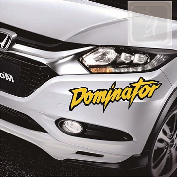 Jual cutting sticker mobil jdm dominator stiker kaca body bumper mobil ...