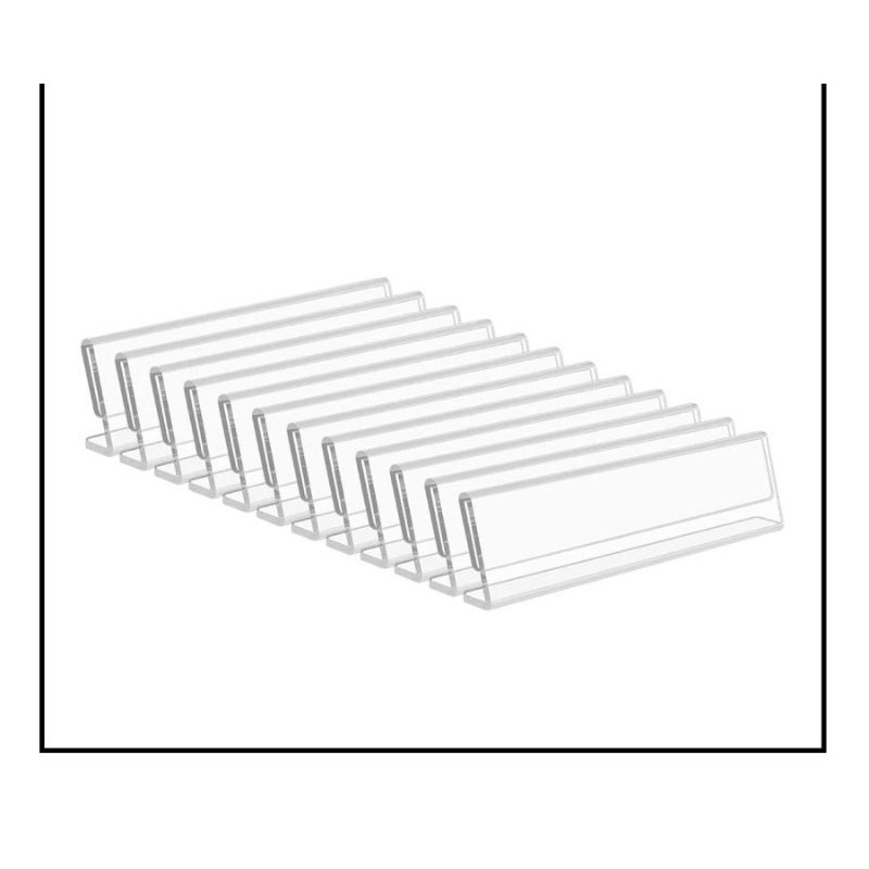 Jual papan nama meja akrilik model L / display nama | Shopee Indonesia
