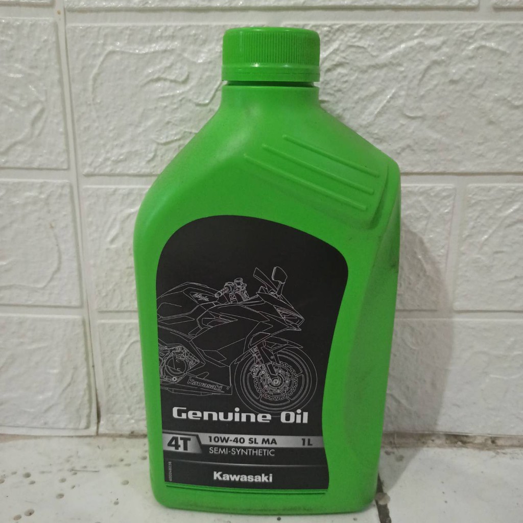 Jual Oli Mesin Motor 4T Kawasaki Semi Synthetic 10W-40 SL MA 1 Liter | Shopee Indonesia