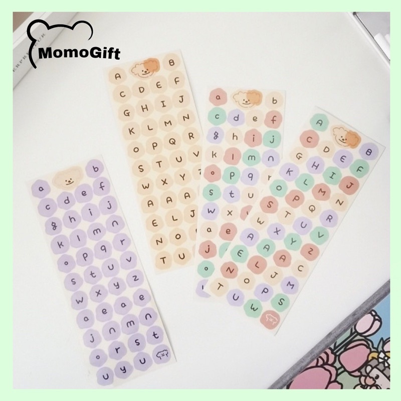 Jual Stiker Alphabet Bear Sticker Huruf Dengan Perekat Untuk Dekor Buku ...