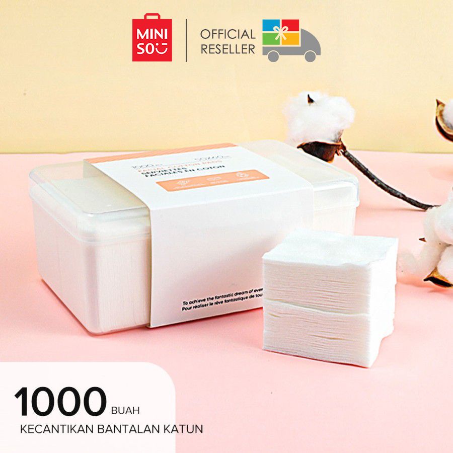 Jual Miniso Facial Cotton Pads - Thin / kapas / 1000 Pcs | Shopee Indonesia