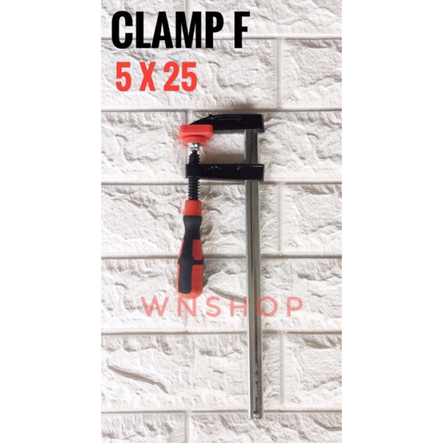 Jual F Clamp Besi 50x250mm - Klem Heavy Duty Gagang Karet - diy ...