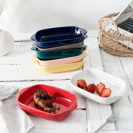 Jual [JAFA] PONCHI Ceramic Baking Tray Oven Pemanggang Keramik Nampan ...