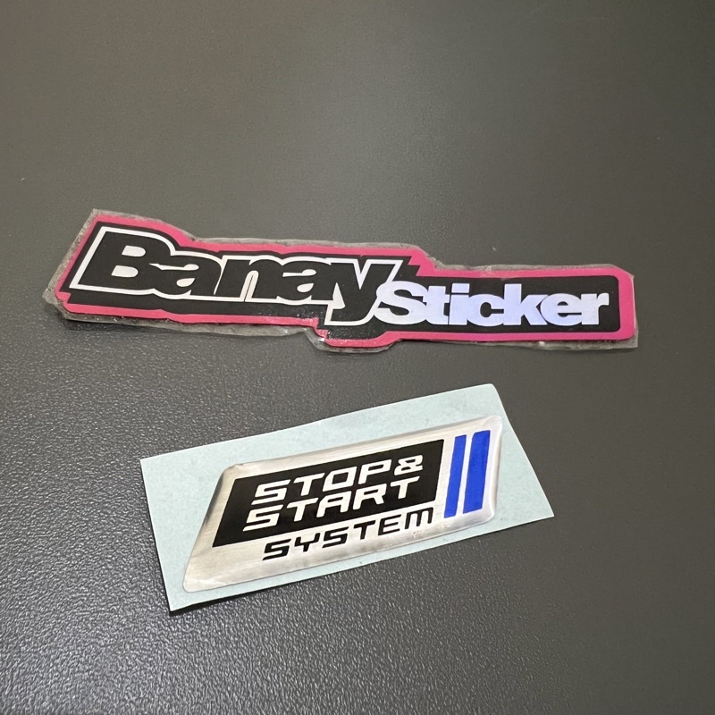Jual STICKER STIKER EMBLEM STOP & START SYSTEM TIMBUL | Shopee Indonesia