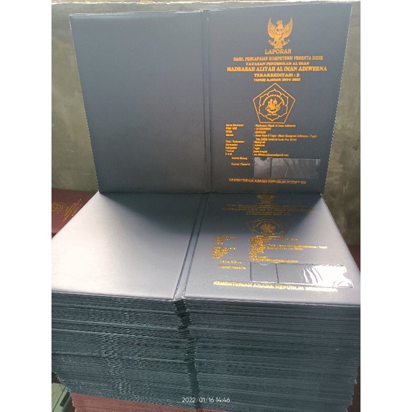 Jual sampul raport k 13 embos emas/ silver | Shopee Indonesia