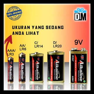 Jual Batu Baterai Batre Battery size Ukuran AAA atau A3 merk Alkaline ...
