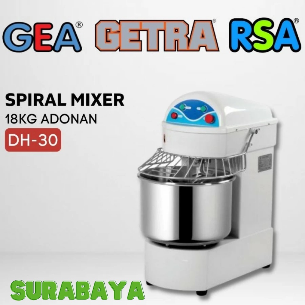 Jual DH-30 SPIRAL GETRA DH 30 MIXER ROTI DONAT ADONAN 18KG SPIRAL MIXER ...