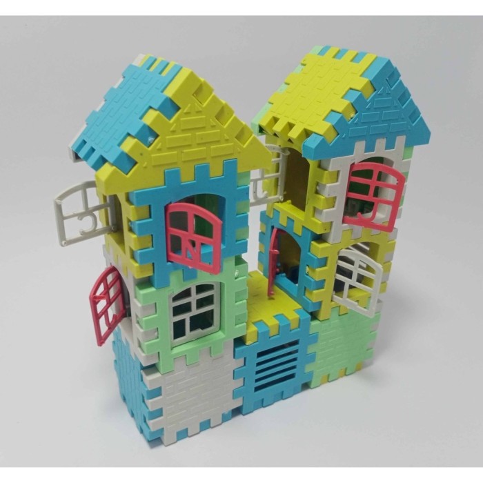 Jual (TERJAMIN) COD Mainan Lego Bongkar Pasang Funny Block Rumah ...