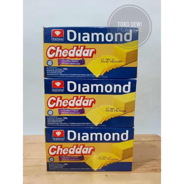 Jual DIAMOND CHEDDAR CHEESE KEJU CHEDDAR 180g | Shopee Indonesia