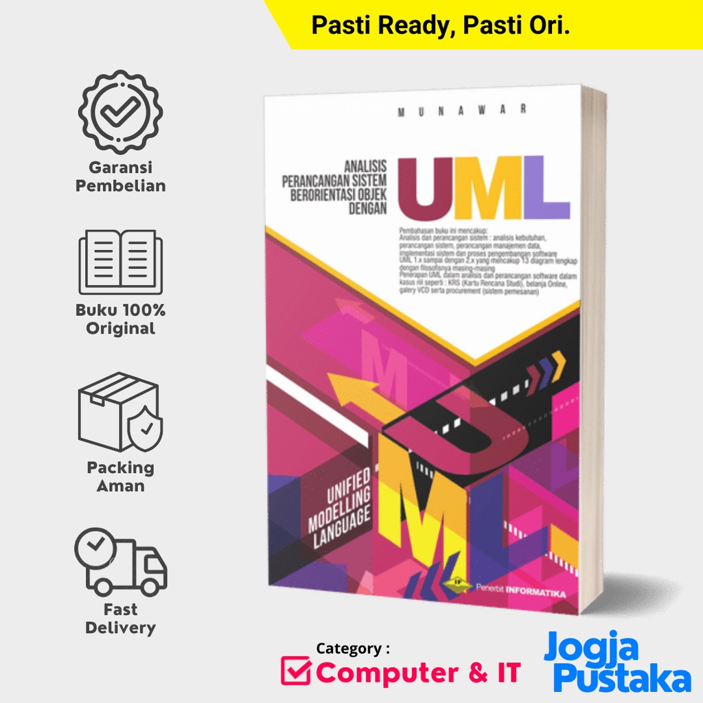 Jual Buku Analisis Perancangan Sistem Berorientasi Objek Dengan UML ...