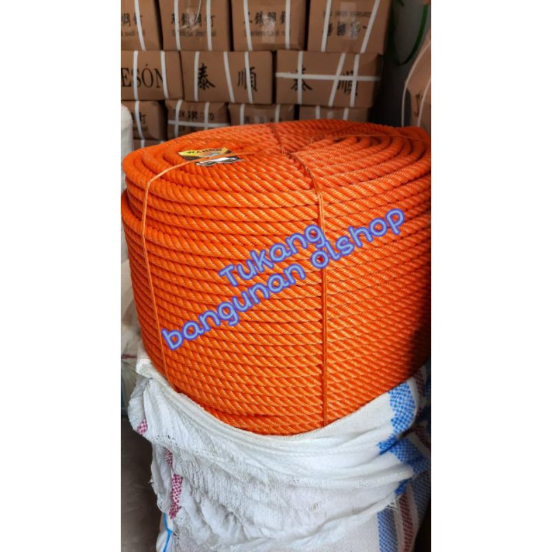 Jual Tali tambang plastik PE ukuran 8 mm Harga per rol panjang 200 meter | Shopee Indonesia