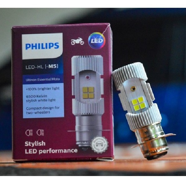 Jual LAMPU DEPAN LED PHILIPS M5 ORIGINAL 100% BEAT FI VARIO 125 MIO M3 ...
