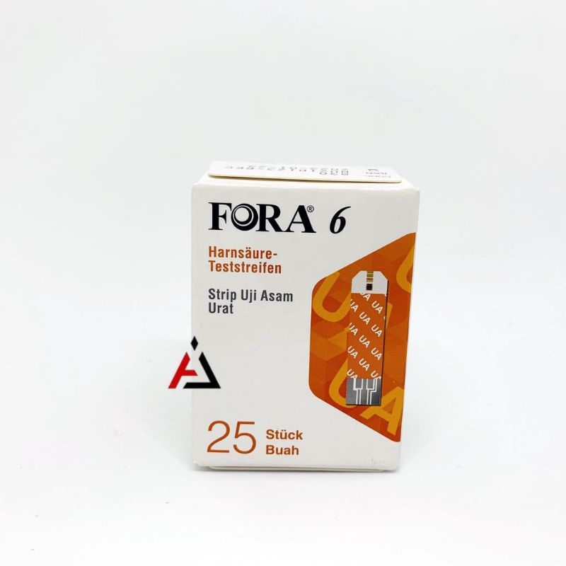 Jual Strip Asam Urat Fora 6 Plus Per Box isi 25 Pcs / Strip Uric Acid ...