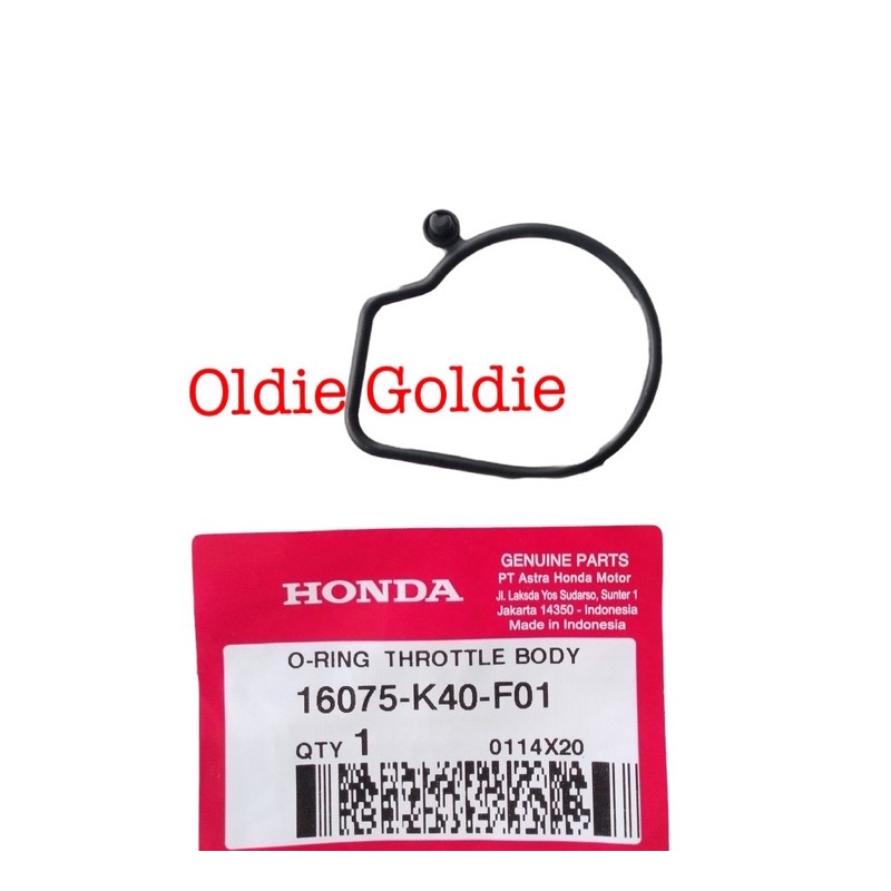 Jual 16075-K40-F01 O-Ring Seal Throttle Body Intake Honda Sonic Supra ...