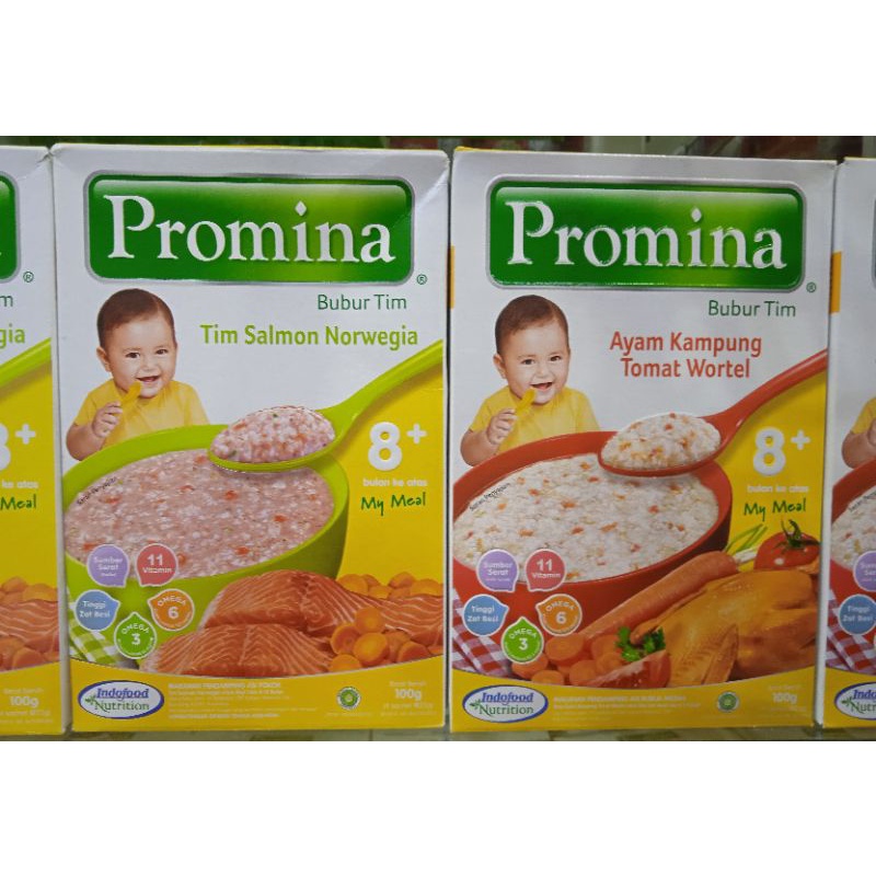 Jual Promina Bubur Tim 8+ Rasa Tim Salmon Norwegia dan Ayam Kampung ...