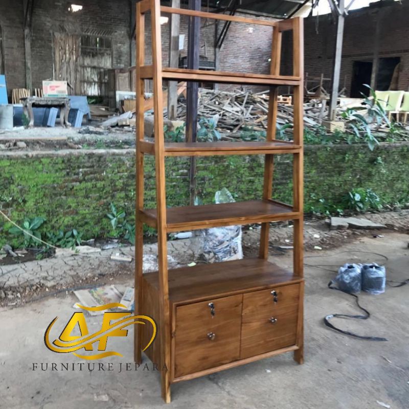 Jual rak buku minimalis,rak buku kayu jati moderen,rak buku kekinian ...