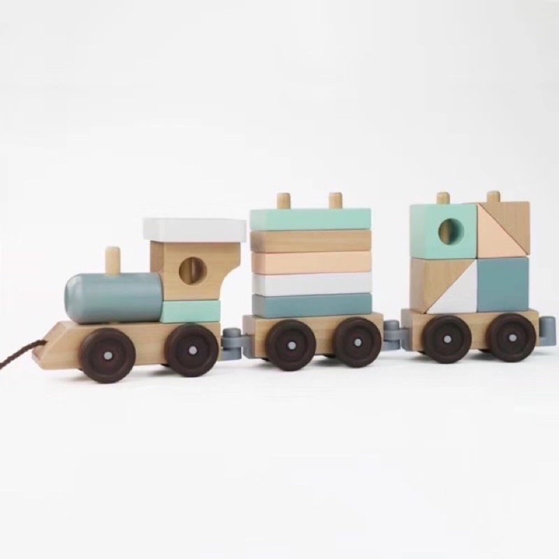 Jual Umu Wooden Train Block Mainan Kereta Kayu Kids Decoration Dekorasi ...