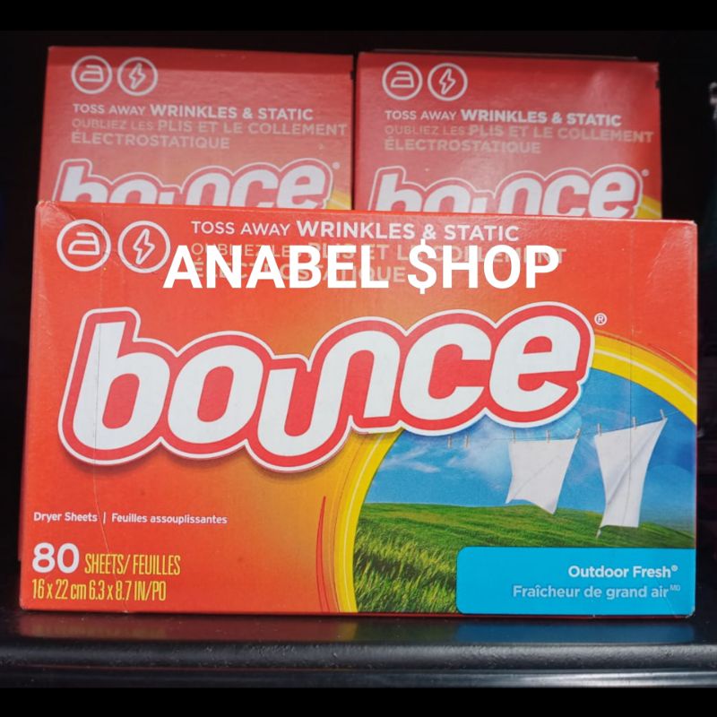 Jual Bounce Dryer Sheet Softener Wipes Tisu Pelembut Tissue Pewangi ...
