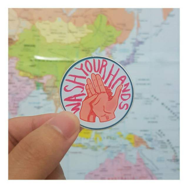 Jual Wash Your Hands - Hand Hygiene -Stiker Kedokteran - stickyfk.yk ...