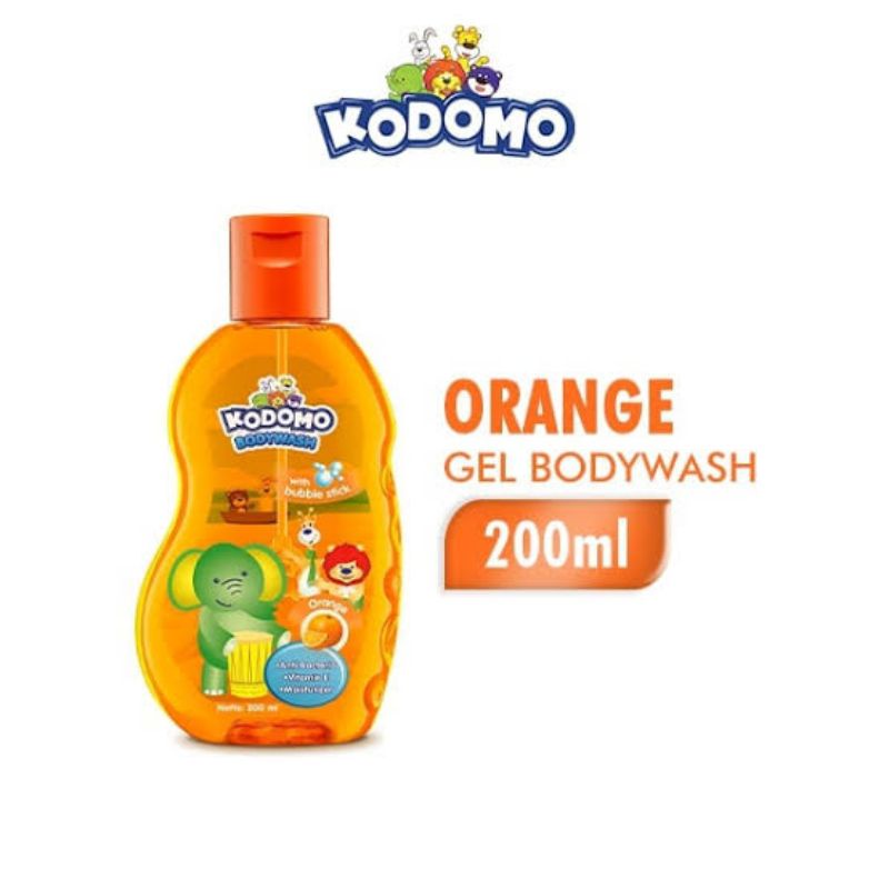 Jual Kodomo Body Wash Sabun Mandi Gel Orange Botol 200 ml | Shopee Indonesia
