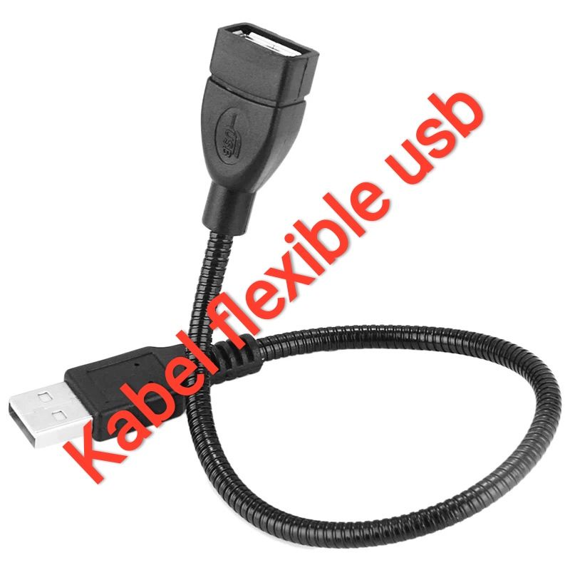 Jual Kabel flexible extension usb male to female bahan metal | Shopee ...