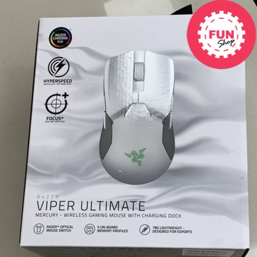 Jual Razer Viper Ultimate Mercury White Hyperspeed Wireless Gaming ...
