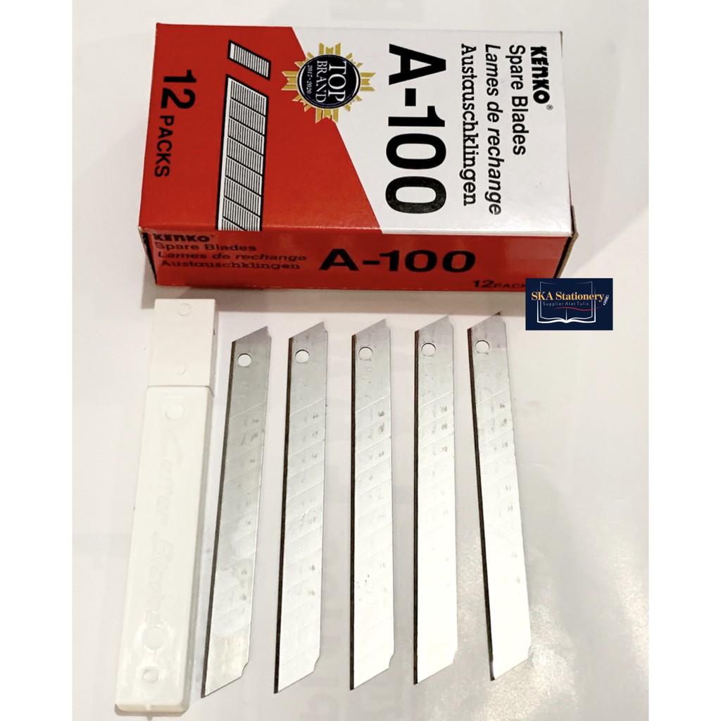 Jual Refill/Isi Cutter Kecil Kenko A 100 ORI (Pak/Tube Putih) | Shopee ...