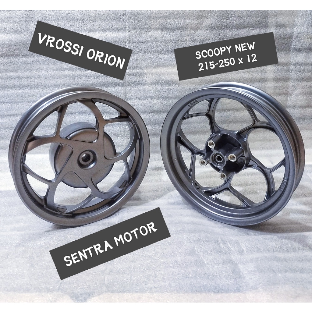 Jual Velg Racing Scoopy New Palang 5Y VROSSI ORION Warna Gun Metal ...