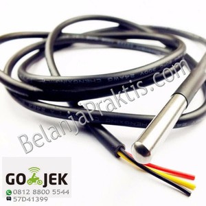 Jual Digital Temperature Sensor Probe DS18B20 Waterproof for ...