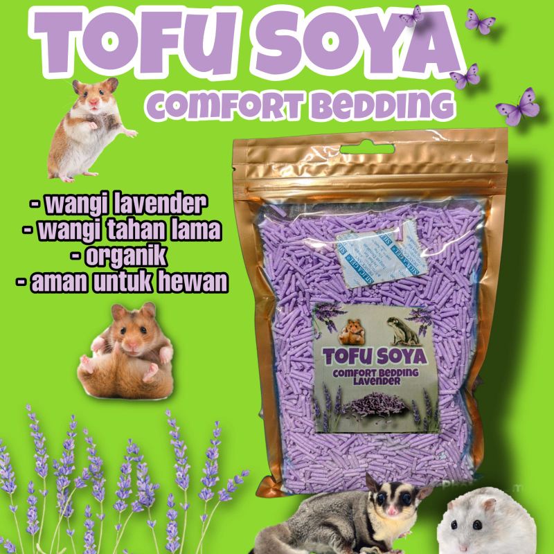 Jual Alas kandang hamster tofu soya wangi lavender harum dan nyaman ...
