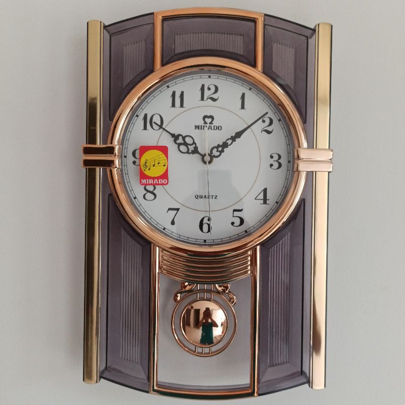 Jual jam dinding bandul mirado + bubblewarp dan batery | Shopee Indonesia