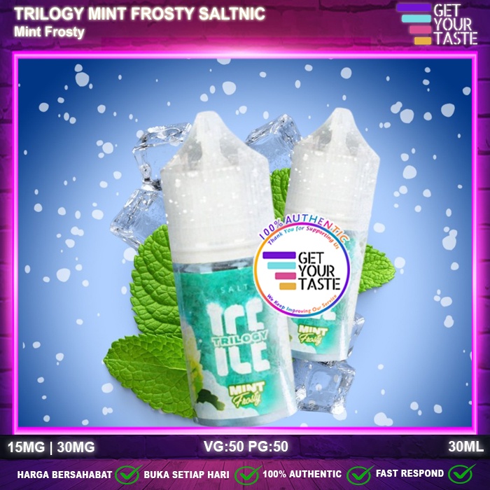 Jual Liquid Trilogy Ice Mint Frosty Salt Nic 30ML Saltnic by Trilogy ...