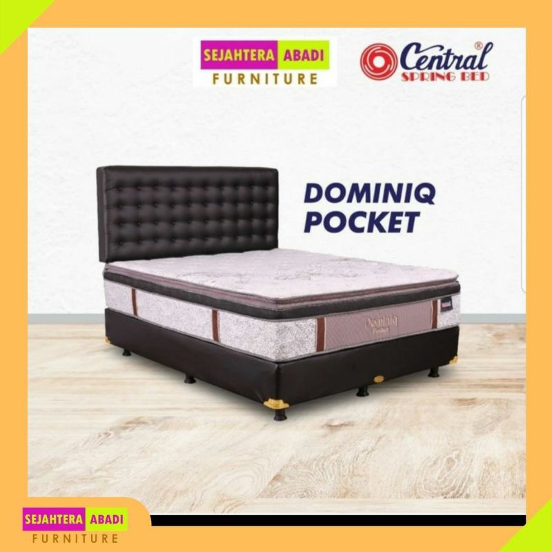 Jual Springbed Central Dominiq Pocket Kasur Matras Tebal Mewah Premium ...