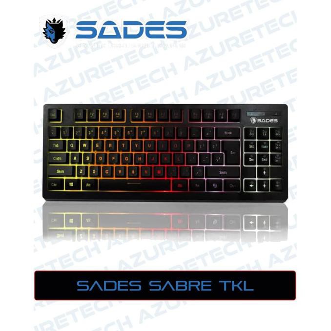 Jual SADES Sabre TKL RGB Membrane Gaming Keyboard Garansi Resmi - Hitam ...