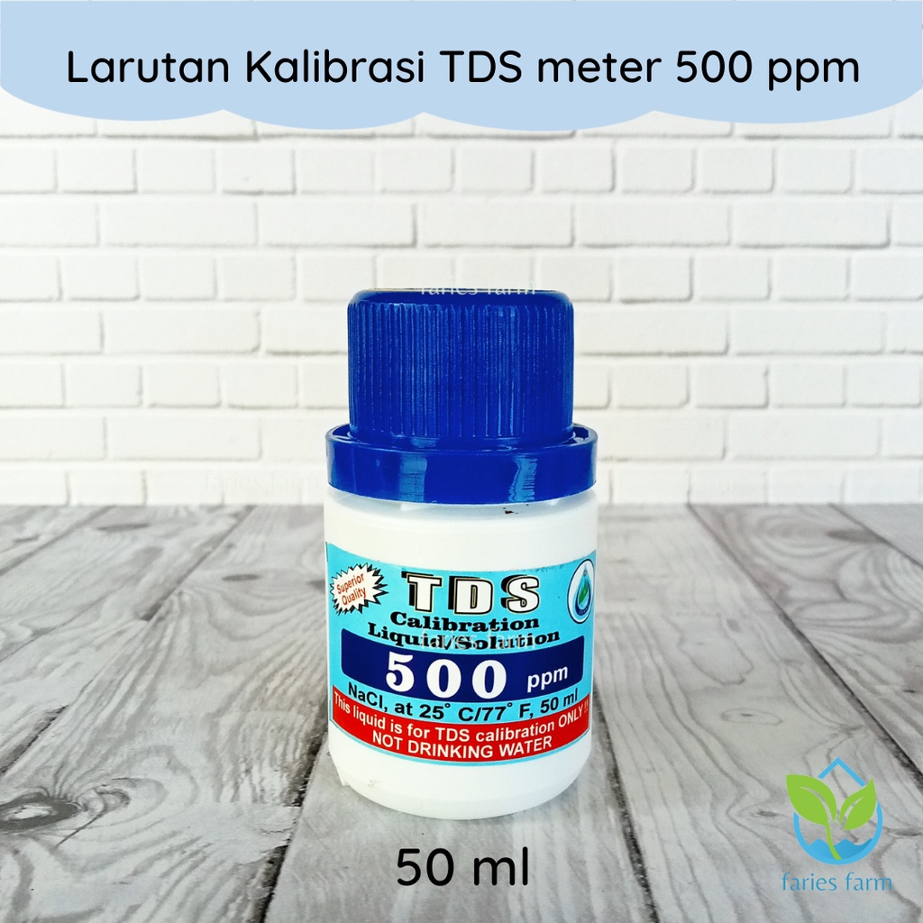 Jual Cairan Kalibrasi TDS Meter 500 ppm Larutan Kalibrasi | Shopee Indonesia