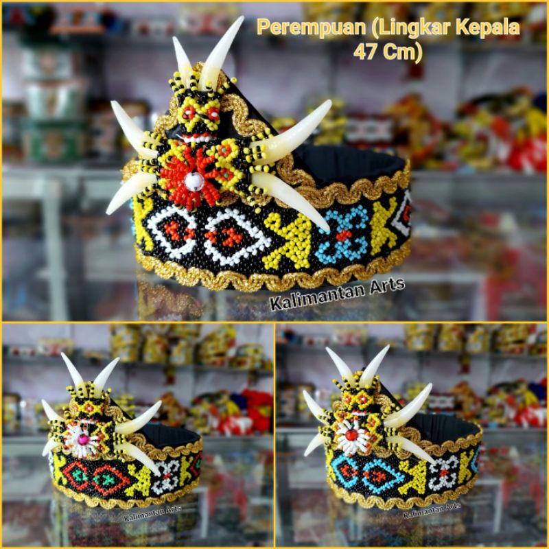 Jual Topi Adat Dayak /Hiasan Kepala Dayak Anak TK - SD Laki Laki dan ...