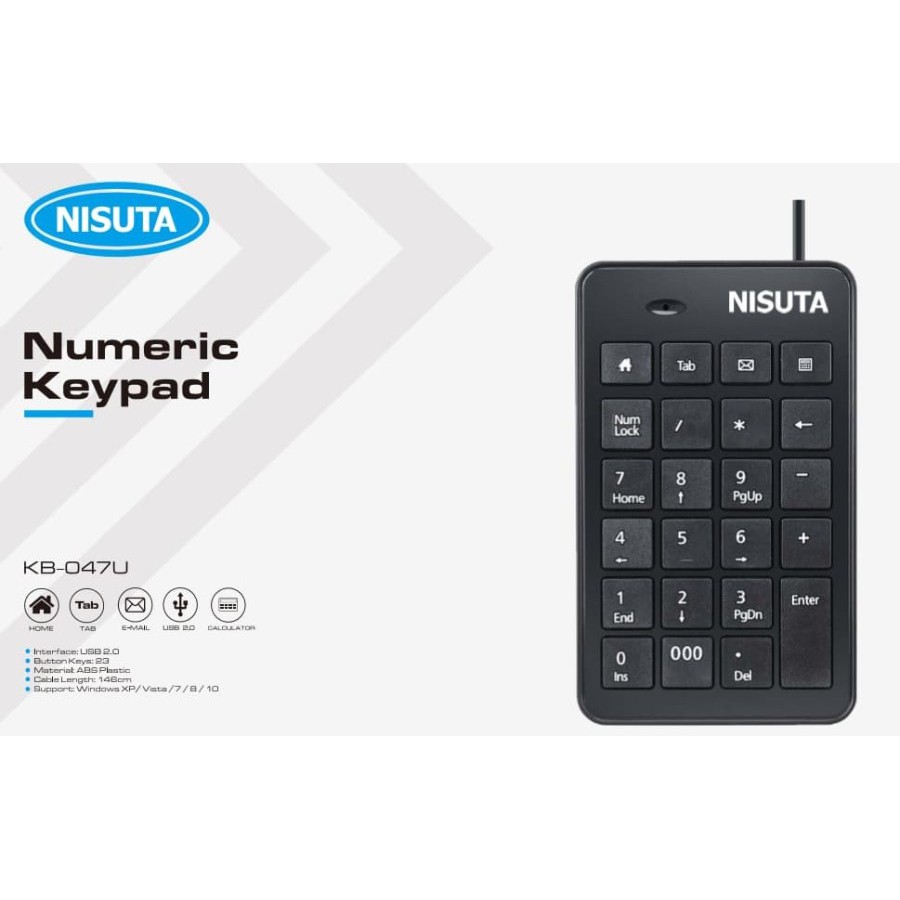 Jual NUMERIC KEYPAD NISUTA 047U | Shopee Indonesia