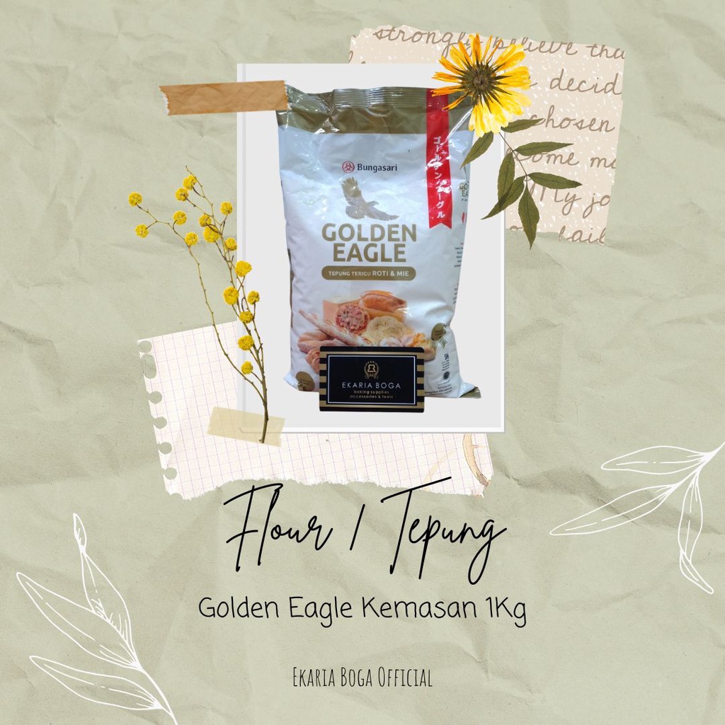 Jual FLOUR | TEPUNG TERIGU | BUNGASARI | GOLDEN EAGLE KEMASAN 1KG ...