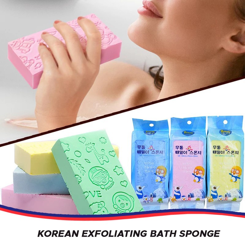 Jual SPONGE DAKI ORIGINAL KOREAN EXFOLIATING BATH SPONGE | Shopee Indonesia