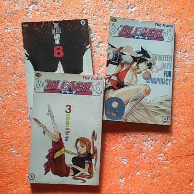 Jual Original bekas Paket 3 Buku Komik BLEACH No.3,8&9 # Tite Kubo ...
