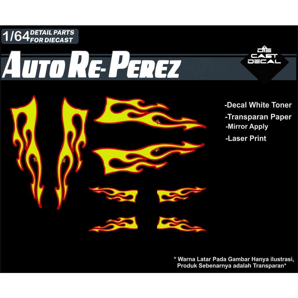 Jual [WHITE TONER] DECAL HOTWHEELS WHITE TONER AUTOREPEREZ - LIVERY ...