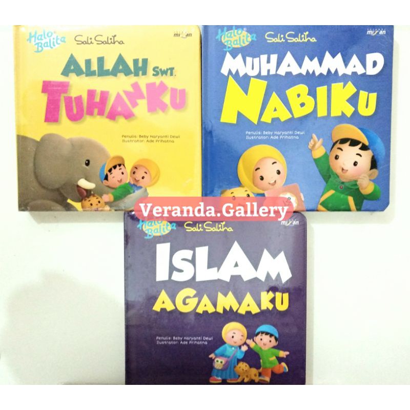 Jual Halo Balita Sali Saliha Muhammad Nabiku Islam Agamaku Allah SWT Tuhanku Boardbook Hardbook ...