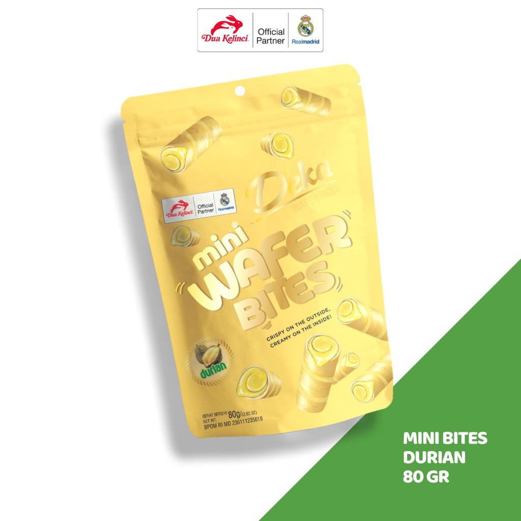Jual DEKA Mini Wafer Bites - Durian 80 gr | Shopee Indonesia