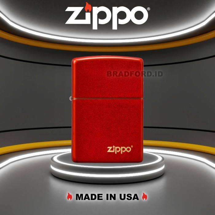 Jual Zippo Classic Metallic Red Zippo Logo 49475ZL Original Garansi Resmi | Shopee Indonesia