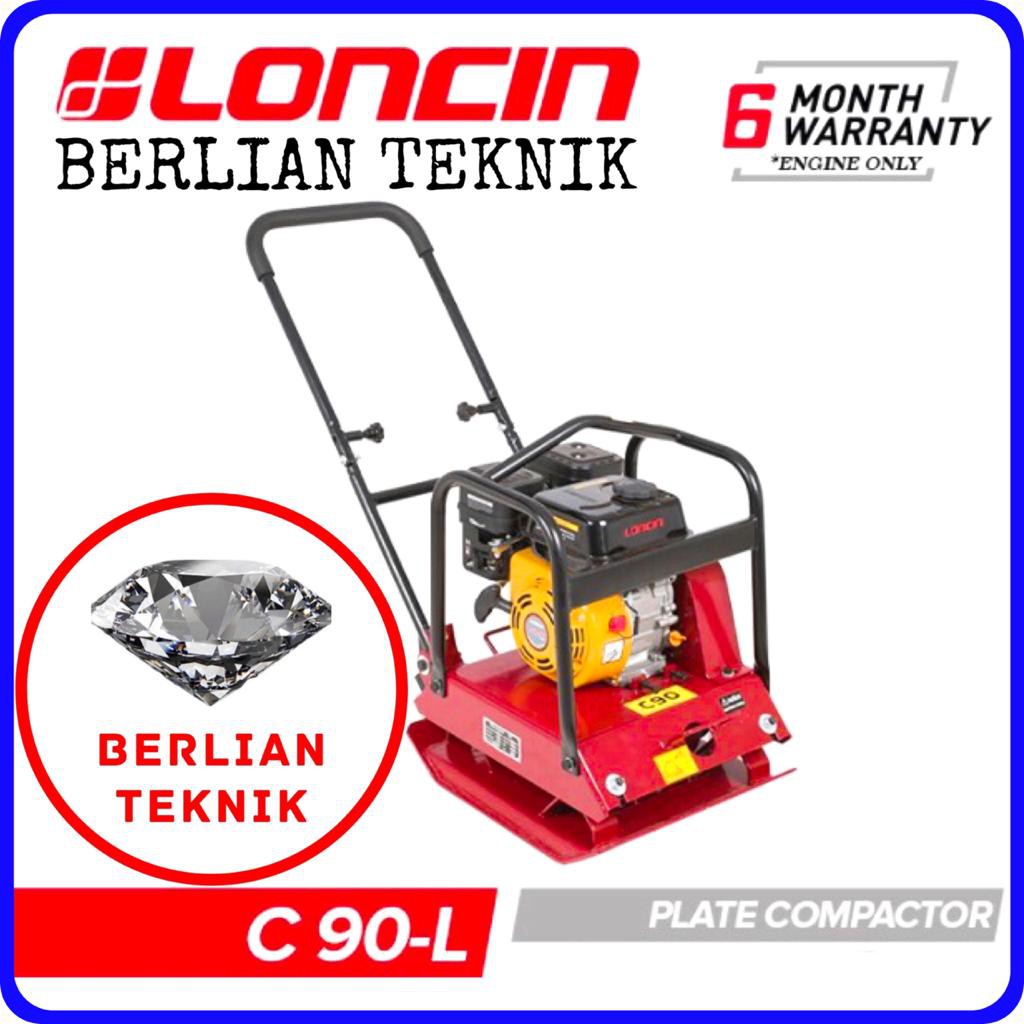 Jual Plate Compactor Stamper Kodok Loncin C 90 L + Mesin Bensin Loncin ...