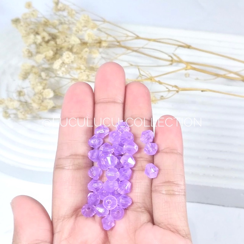 Jual Manik Diamond (10 gram) / Manik Monte Mote Diamond Akrilik Bening ...