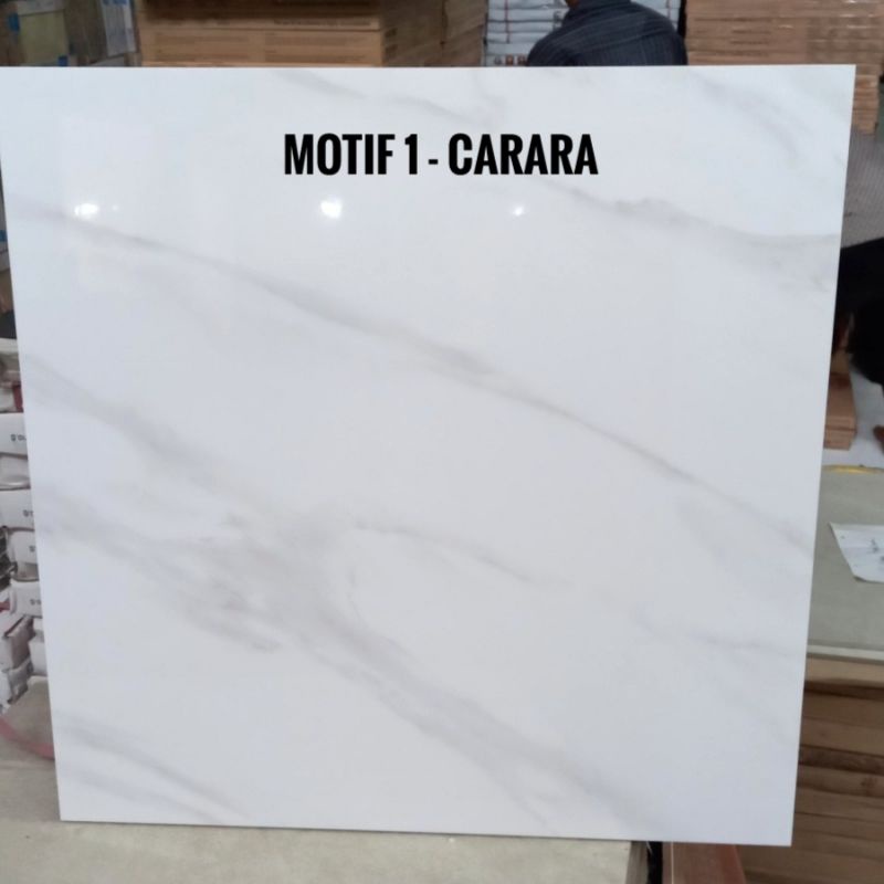 Jual GRANIT LANTAI 60x60 PUTIH MOTIF MARMER CARARA MARBLE HARGA PERDUS - HABITAT | Shopee Indonesia