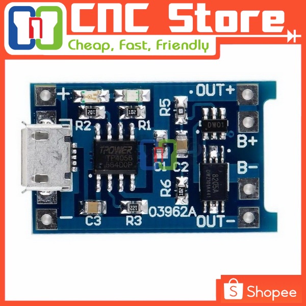 Jual [PSU-0007] 5V MICRO USB 1A LITHIUM BATTERY CHARGING + PROTECTION ...